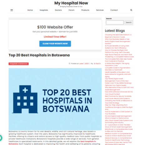 Top 20 best Hospitals in Botswana – Best Cosmetic Hospitals