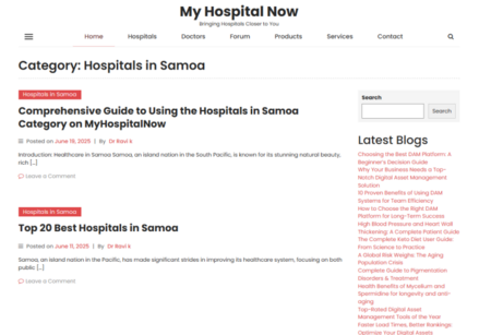 Hospitals in Samoa: Guide to Surgery & Treatment with MyHospitalNow ...