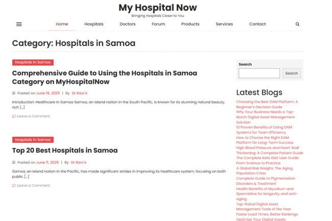 Hospitals in Samoa: Guide to Surgery & Treatment with MyHospitalNow ...