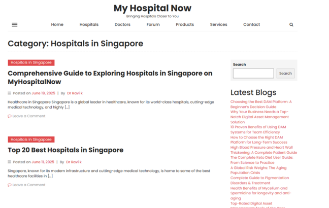 Hospital In Singapore – Best Cosmetic Hospitals